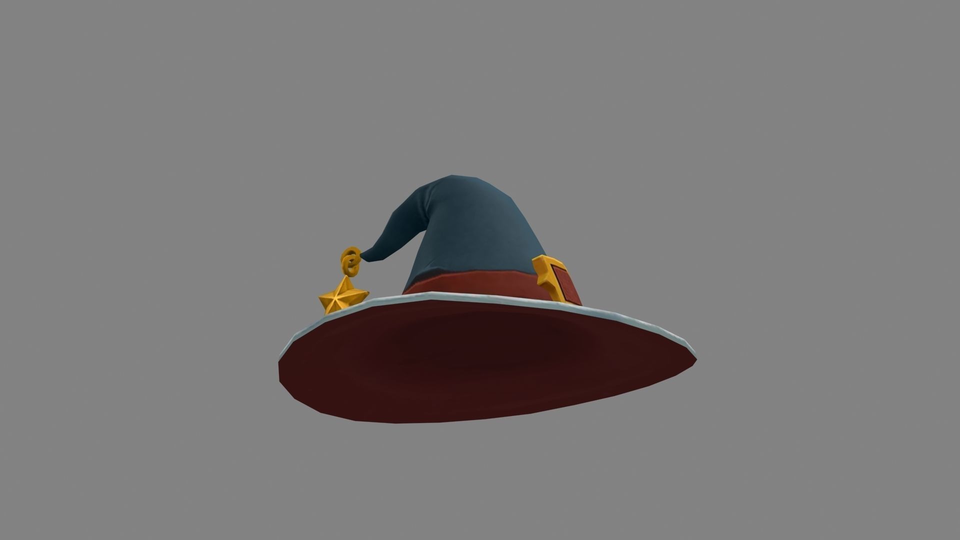 3D model Cartoon wizard hat VR / AR / low-poly | CGTrader