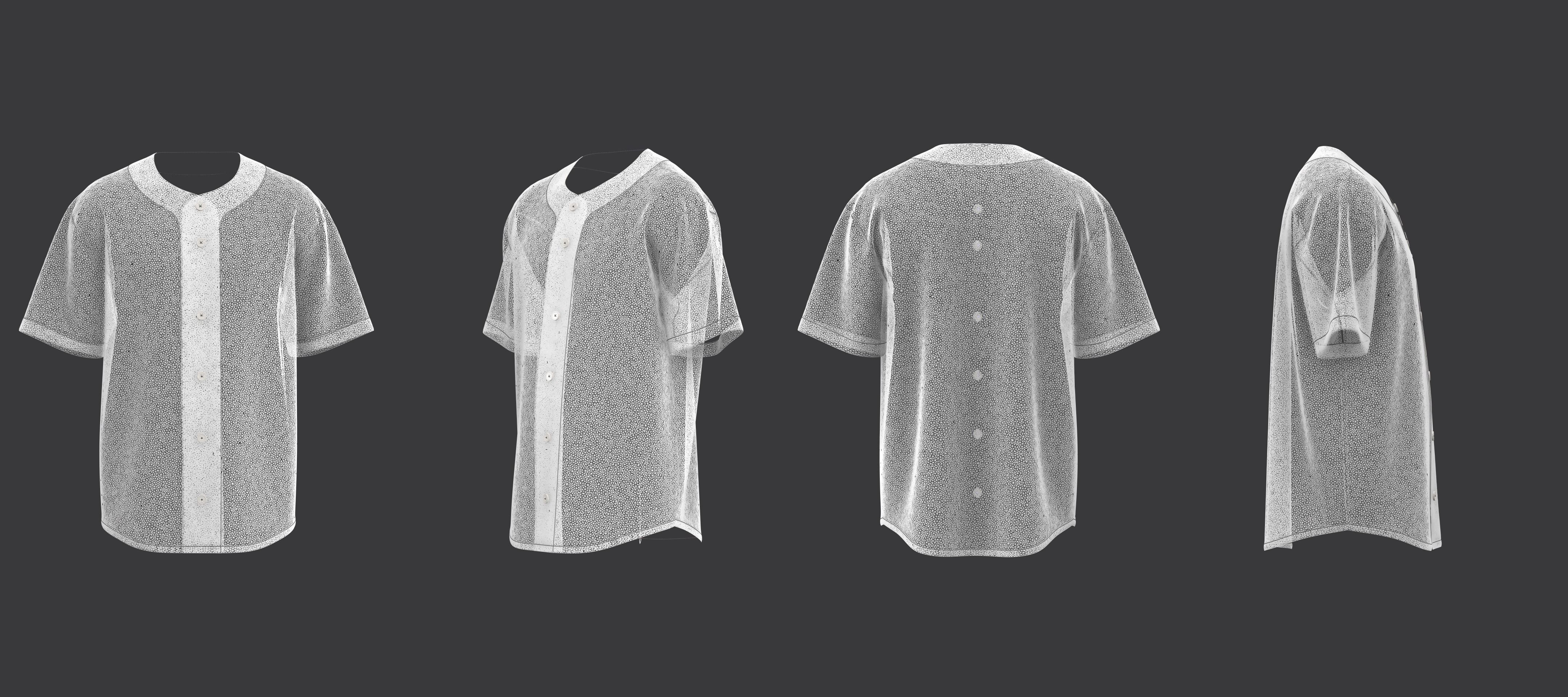 Basic Baseball Shirt 3D model | CGTrader