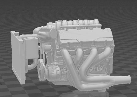 LS V8 engine 3D model 3D printable | CGTrader