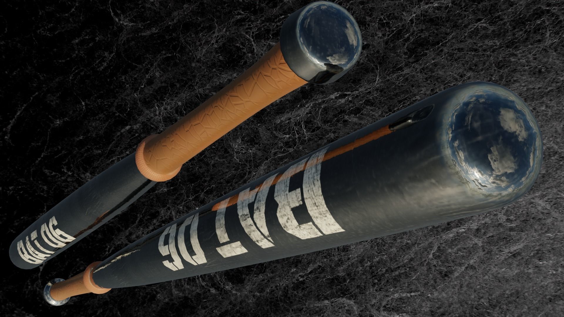 3D model STEEL BASEBALL BAT VR / AR / low-poly | CGTrader