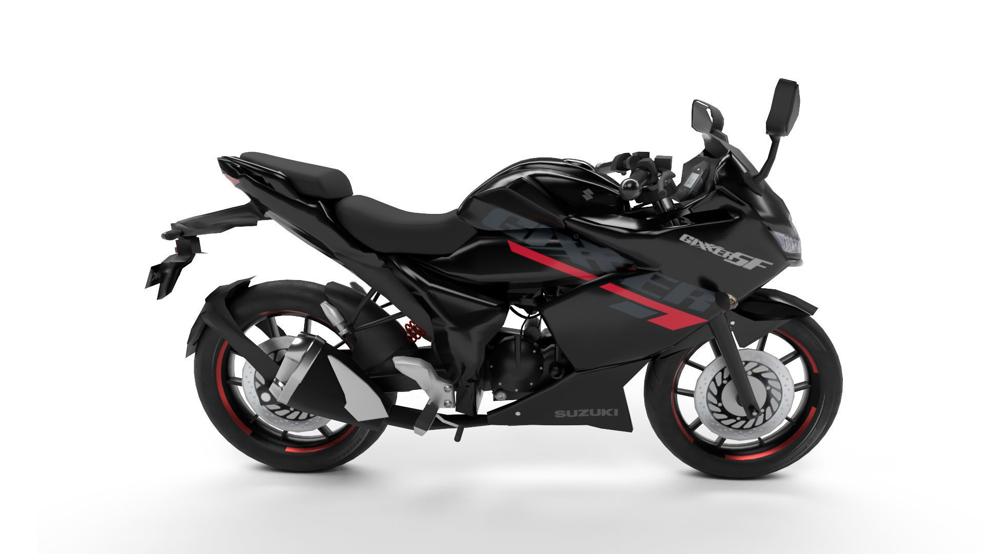 3D model Suzuki Gixxer SF VR / AR / low-poly | CGTrader