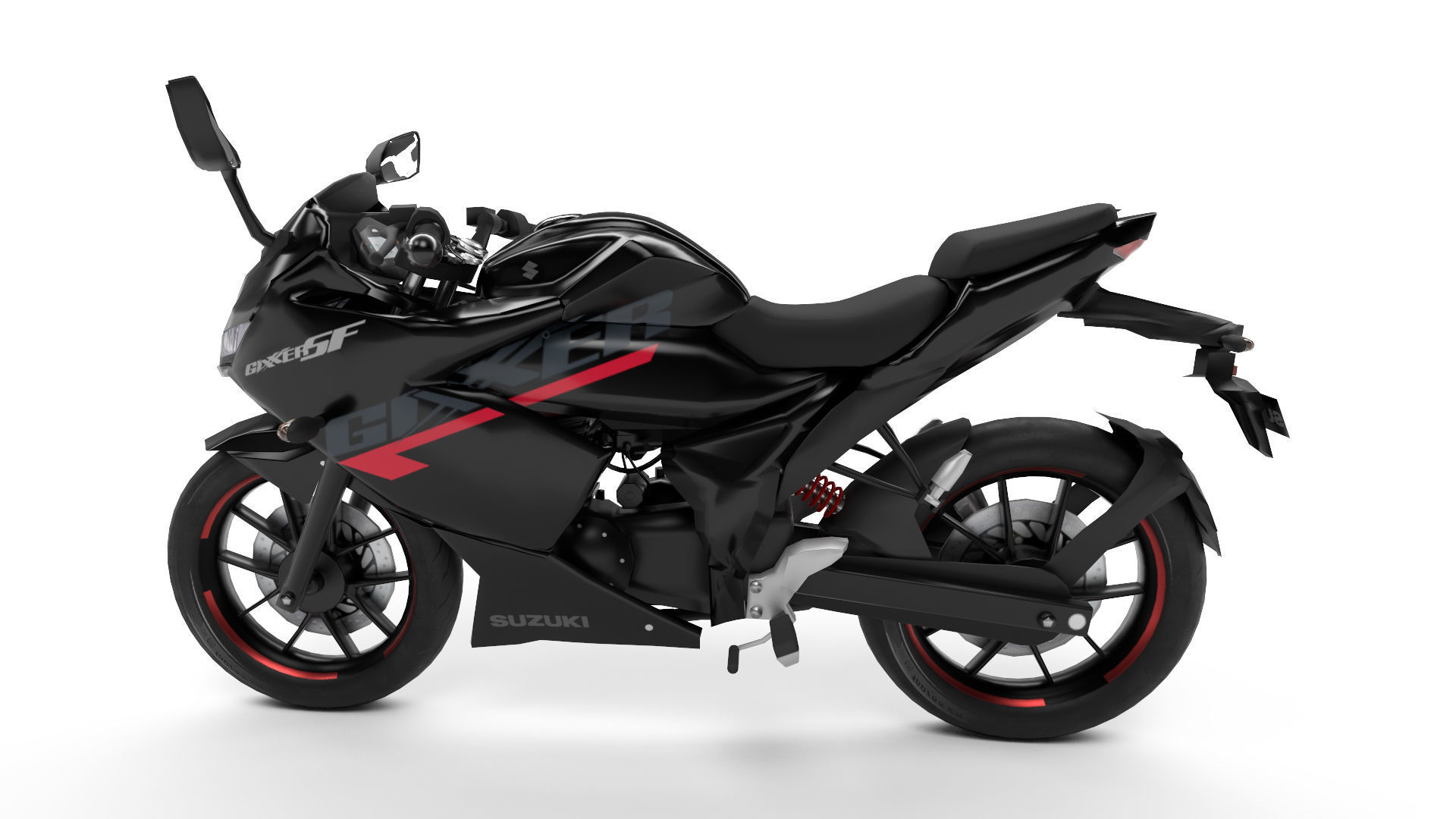 3D model Suzuki Gixxer SF VR / AR / low-poly | CGTrader