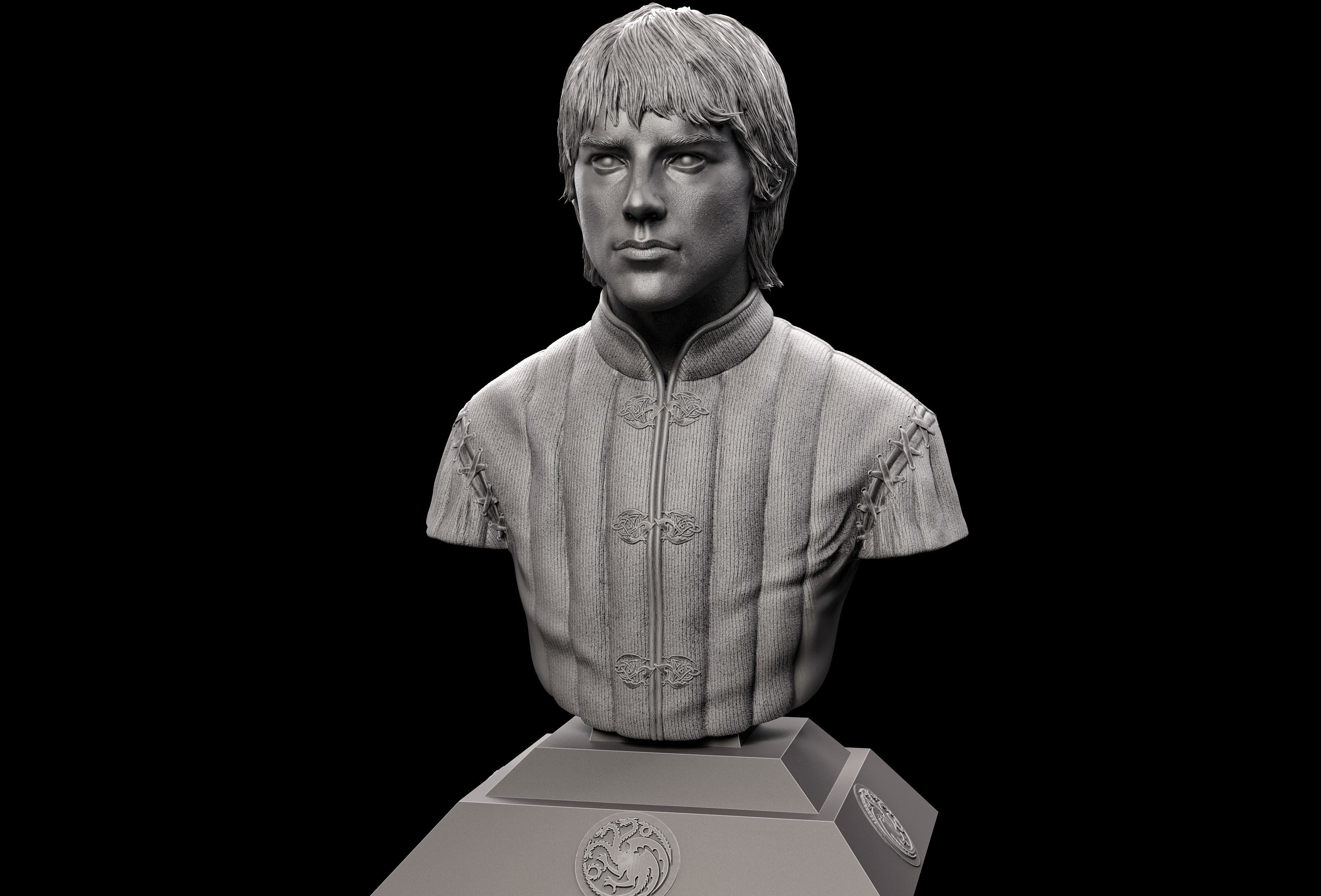 Harry Collett- Jacaerys Velaryon Bust - House of the Dragon 3D model 3D ...