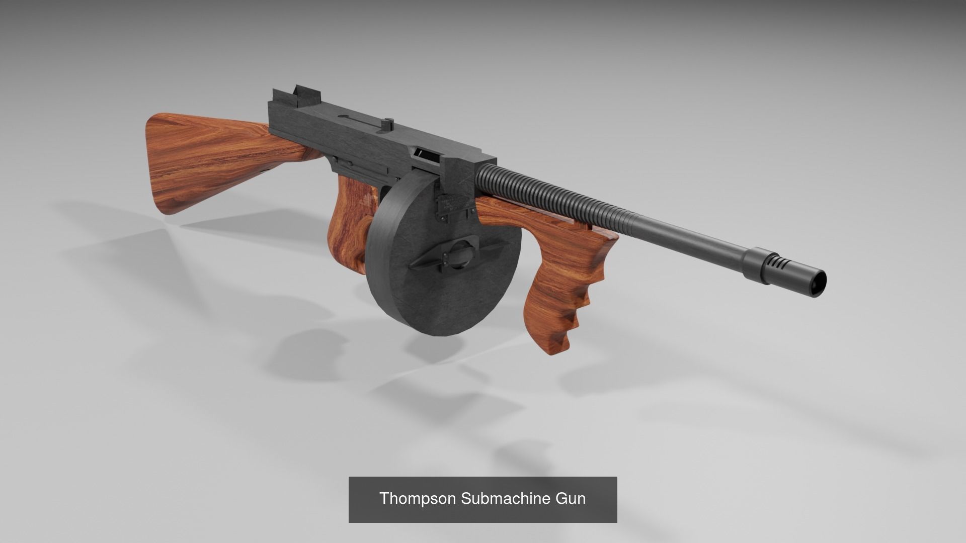 3D Model Collection Thompson submachine guns VR / AR / low-poly | CGTrader