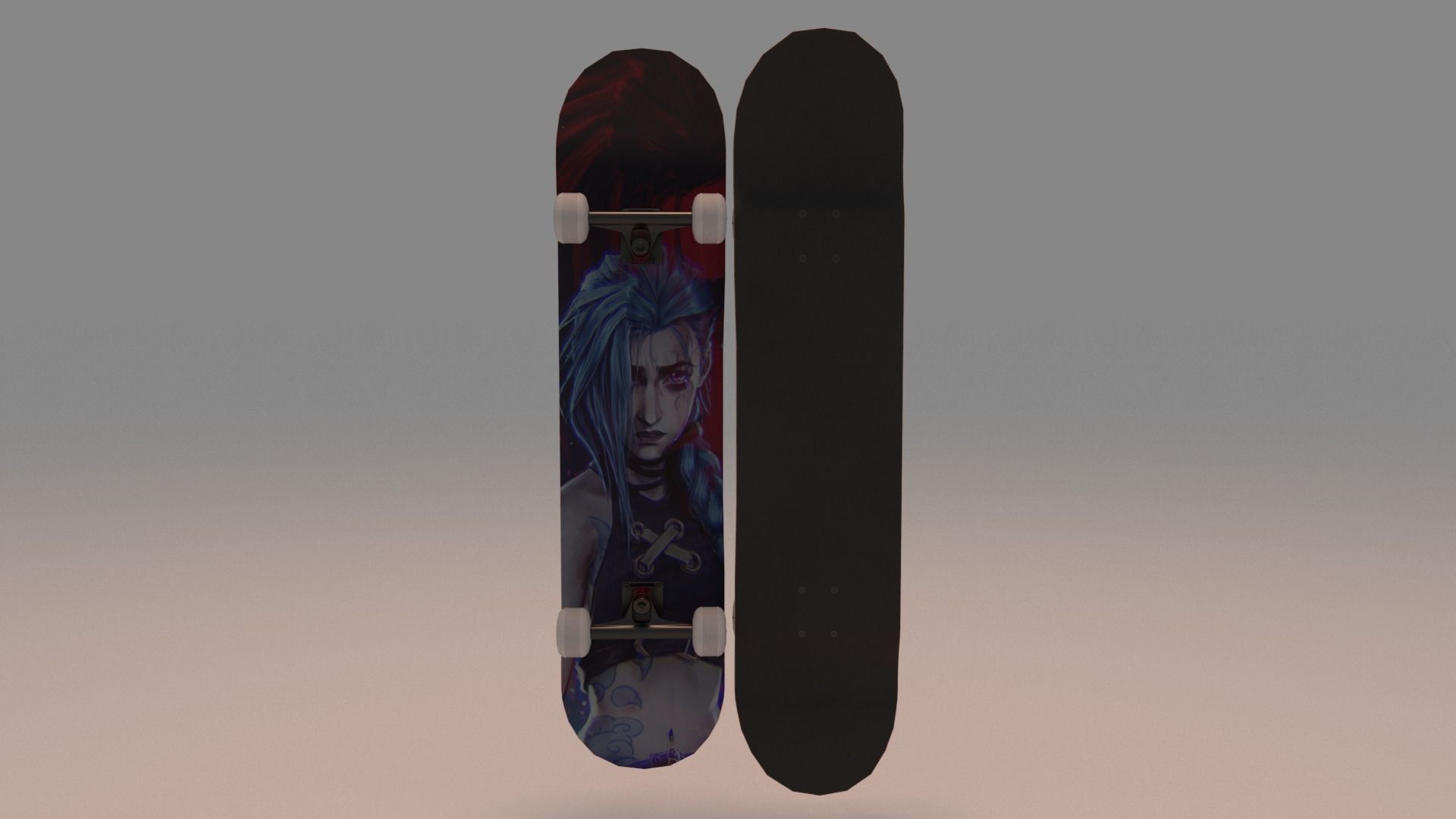 Arcane Jinx Skateboard Skate 3D model | CGTrader