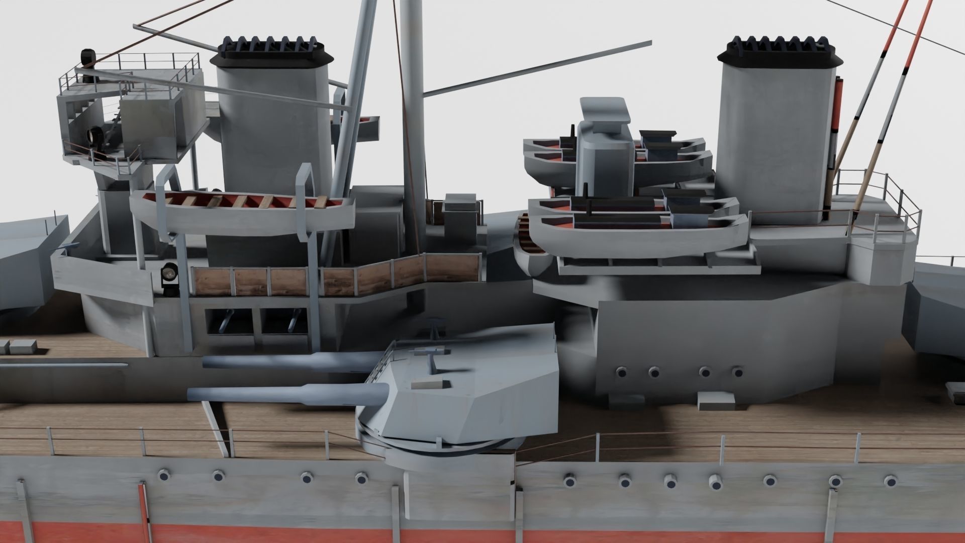 Dreadnought class battleship from World War 1 3D model | CGTrader