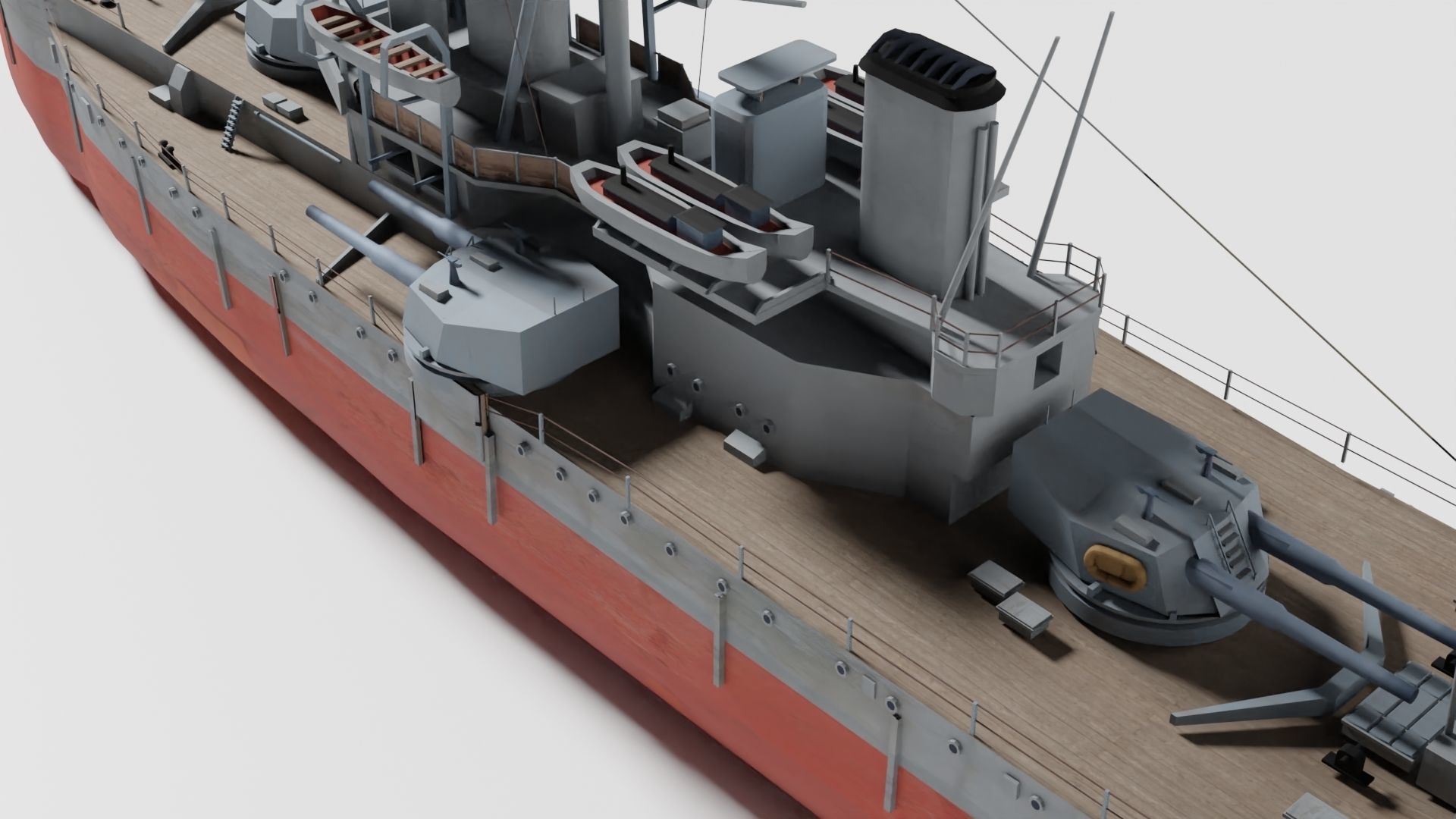 Dreadnought class battleship from World War 1 3D model | CGTrader