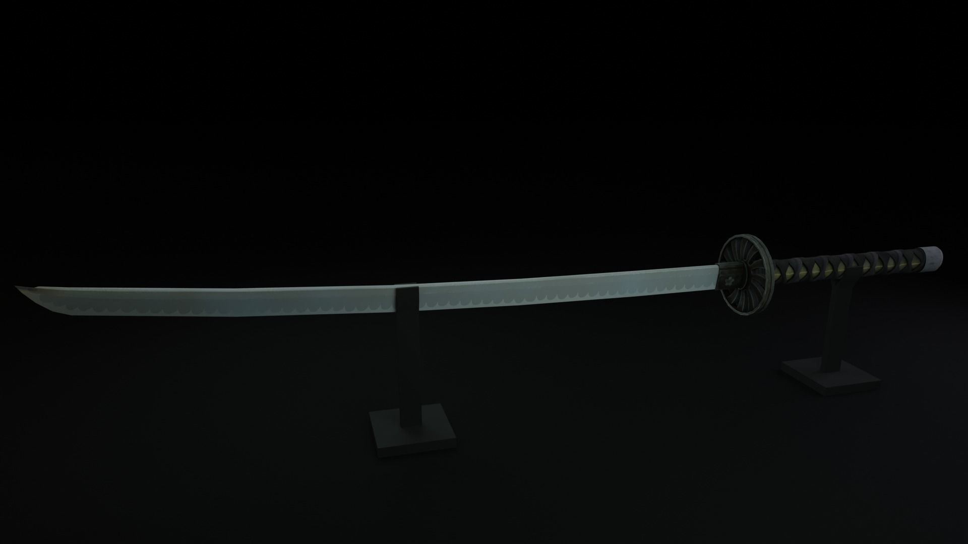 3D model Katana samurai sword VR / AR / low-poly | CGTrader