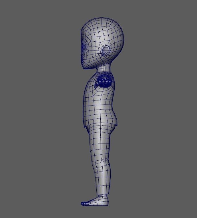 3D model Boy Base Mesh 3D Model - Low-poly 3D model VR / AR / low-poly ...
