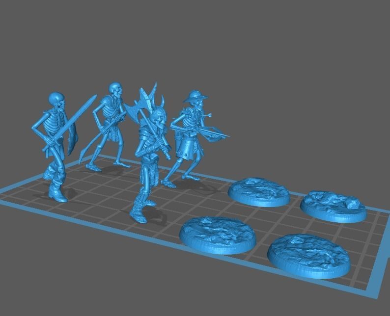 Skeleton Army 35mm 3D model 3D printable | CGTrader