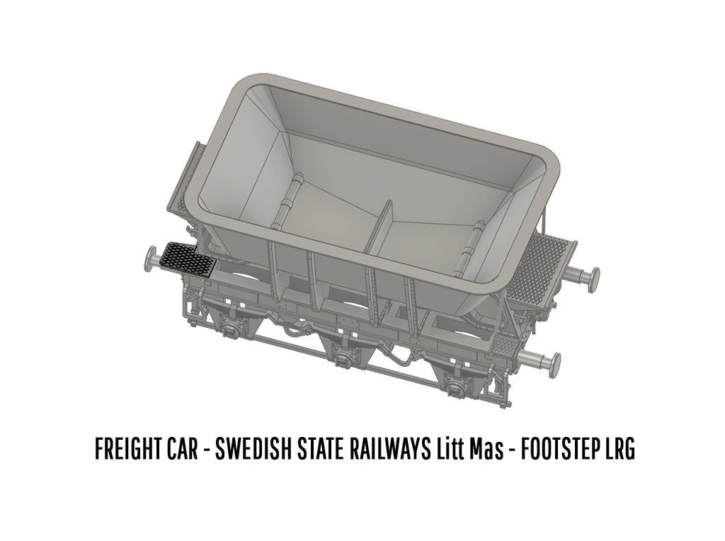 ROLLS-0026 Swedish Railways Iron Ore car Litt Mas H0-scale 3D model 3D ...