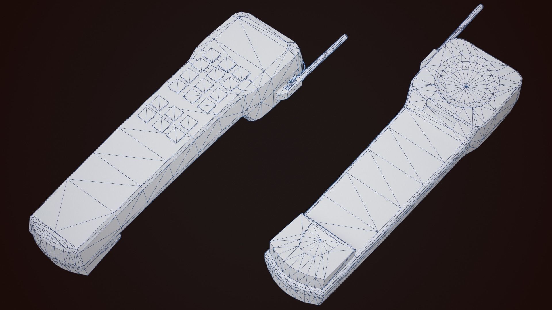 3D model Cyberpunk Cell phone Game-Ready Low-poly 3D model VR / AR ...