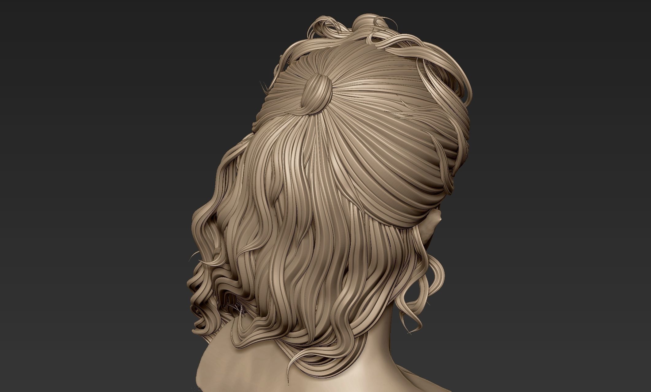 Hair 60 3D model | CGTrader