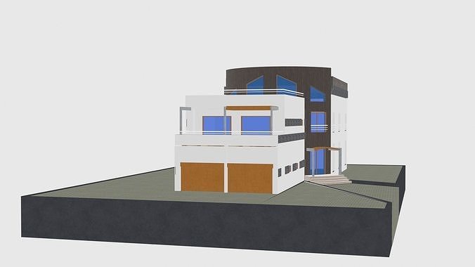 3D Realistic House modern free VR / AR / low-poly 3D model | CGTrader