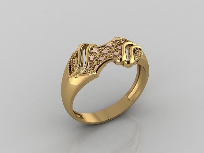 Women Plain Ring Ready STL 3DM Models Womens Rings 3D models 3D model ...