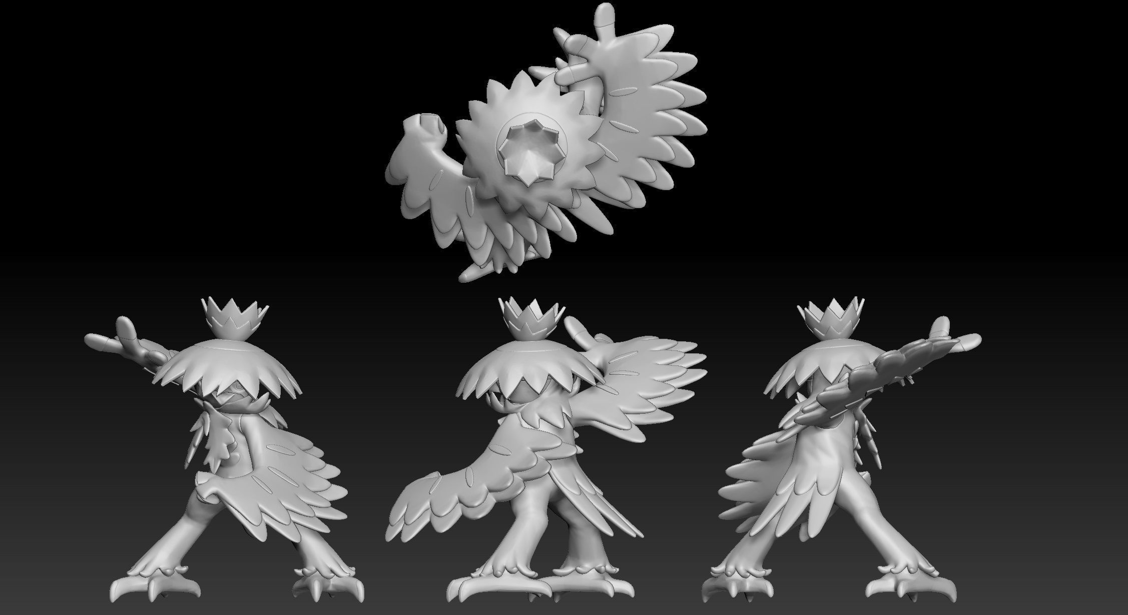 Pokemon Hisuian Decidueye 3D model 3D printable | CGTrader