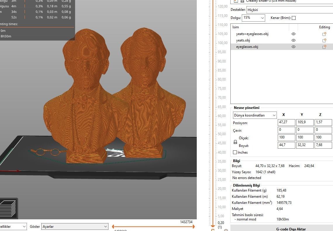 William Butler Yeats 3D model 3D printable | CGTrader