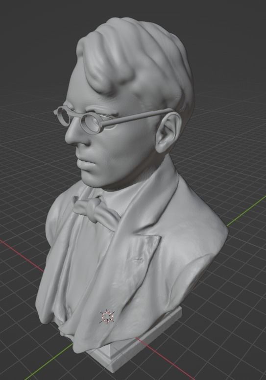 William Butler Yeats 3D model 3D printable | CGTrader