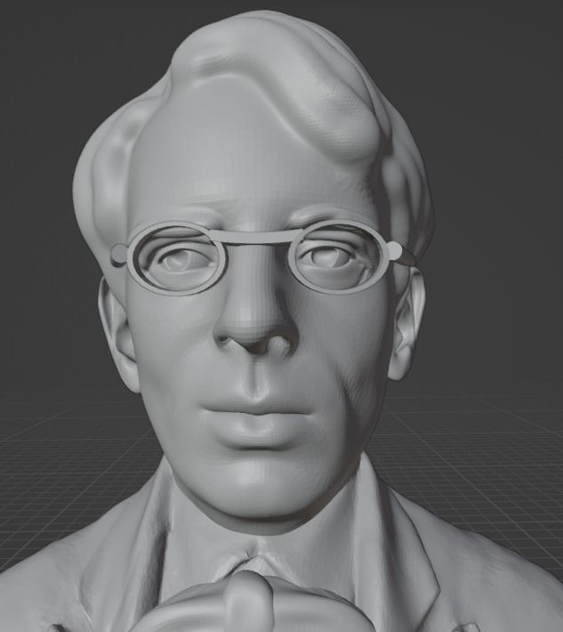 William Butler Yeats 3D model 3D printable | CGTrader