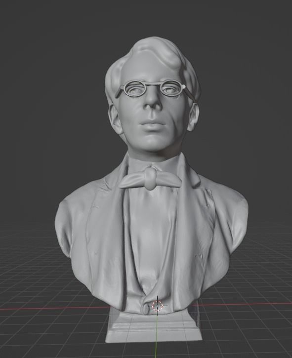William Butler Yeats 3D model 3D printable | CGTrader