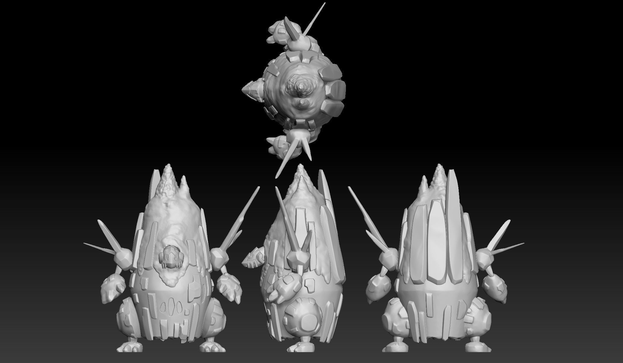 Pokemon Gigantamax Coalossal 3D model 3D printable | CGTrader