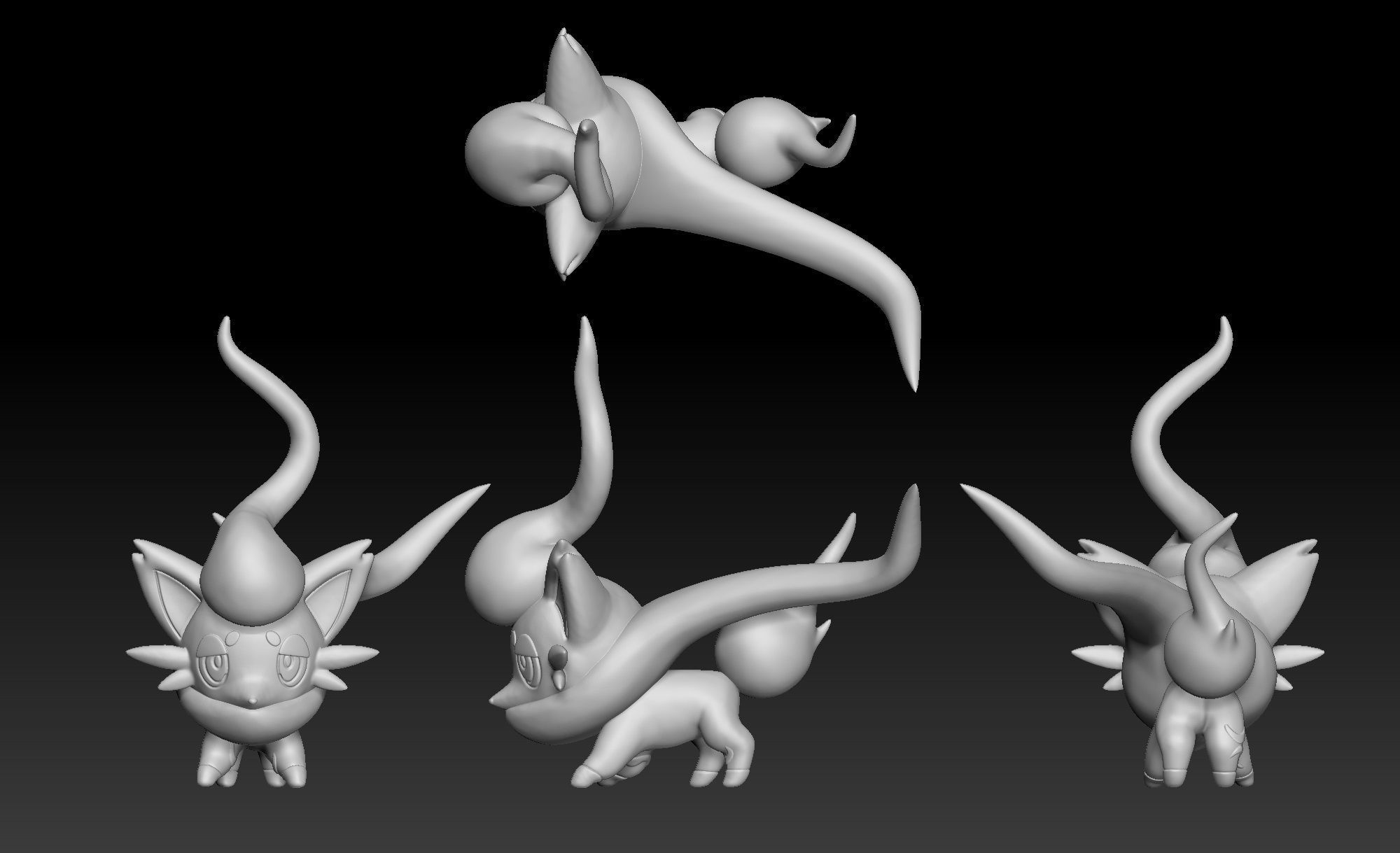 Pokemon Hisuian Zorua Zoroark 3D model 3D printable | CGTrader