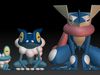 Pokemon Froakie Frogadier Greninja 3D model 3D printable | CGTrader