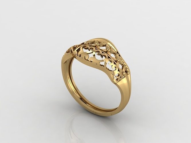 Women Plain Ring Ready STL 3DM Models Womens Rings 3D models 3D model ...