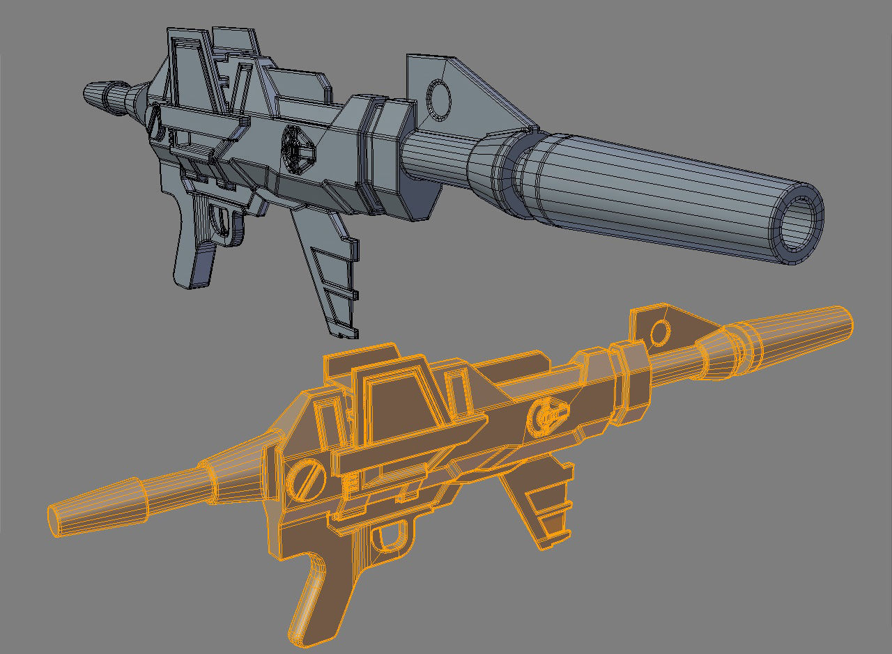 3D model Transformers Mirage G1 Gun VR / AR / low-poly | CGTrader