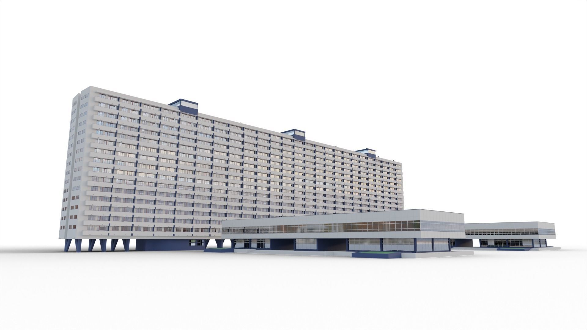 Eastern European Building 006 free VR / AR / low-poly 3D model | CGTrader