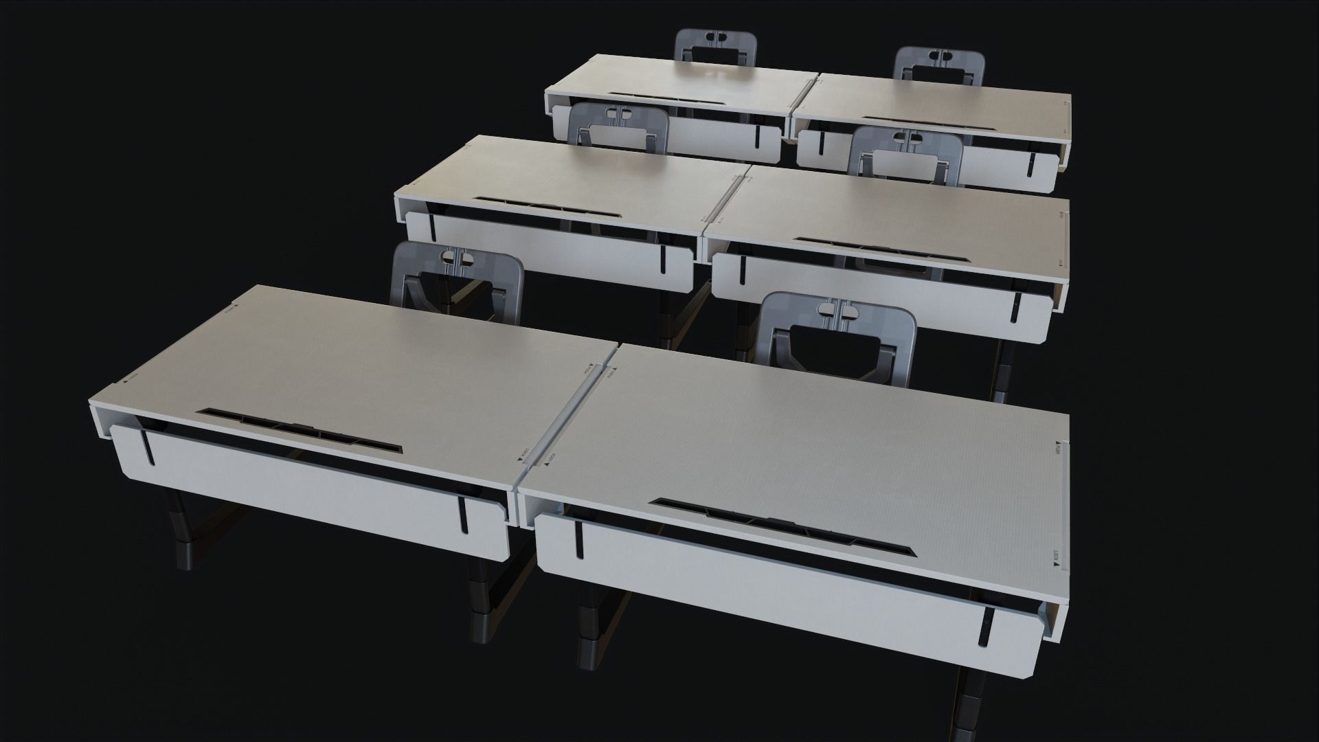 3D model Sci-Fi Desk 01 VR / AR / low-poly | CGTrader