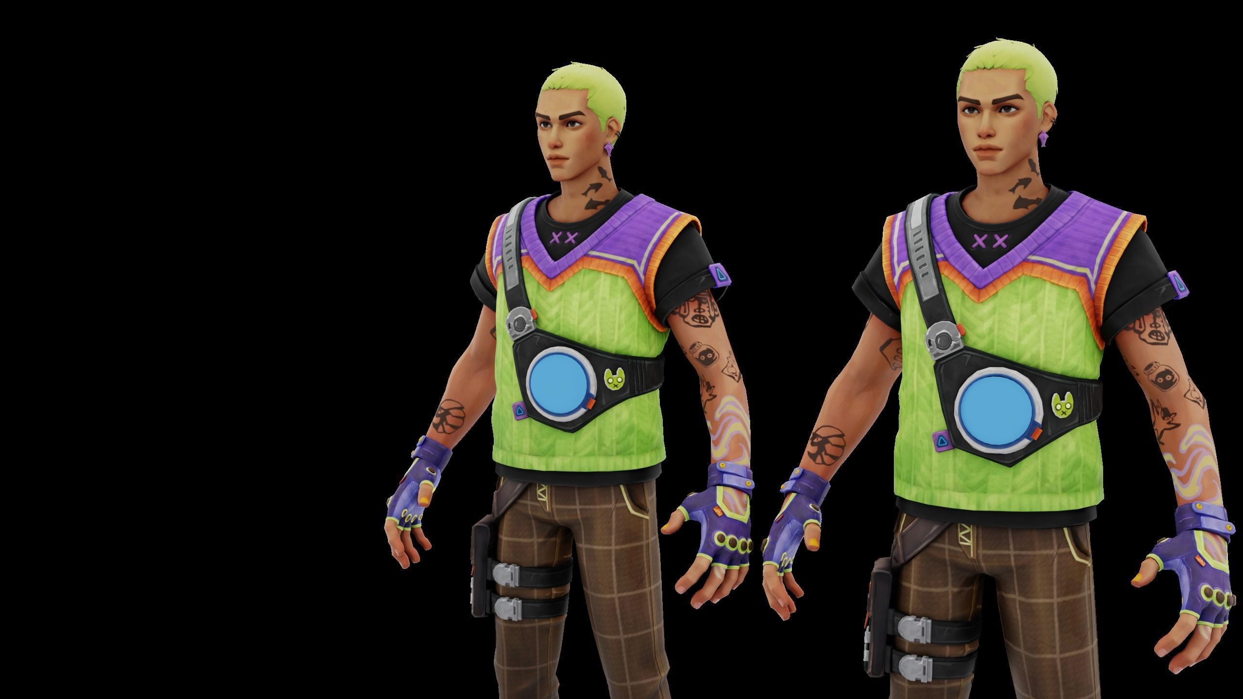 3D model Gekko from Valorant rigged with abilities VR / AR / low-poly ...