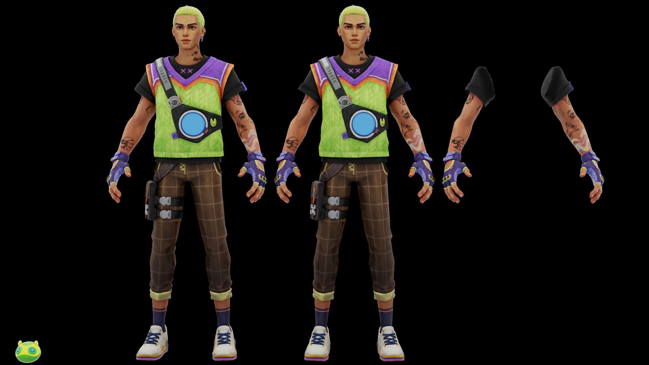 3D model Gekko from Valorant rigged with abilities VR / AR / low-poly ...