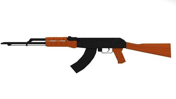 Assault Rifle AKM 3D model | CGTrader