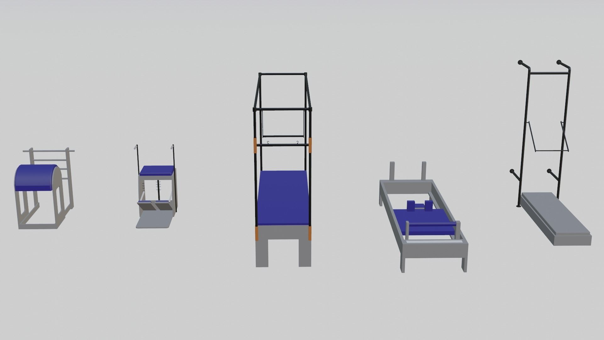 Pilates Collection machine with frame 3D model | CGTrader