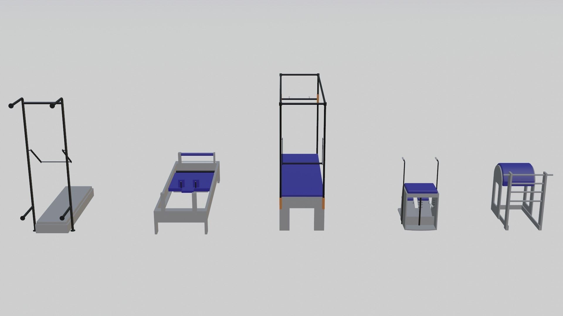 Pilates Collection machine with frame 3D model | CGTrader