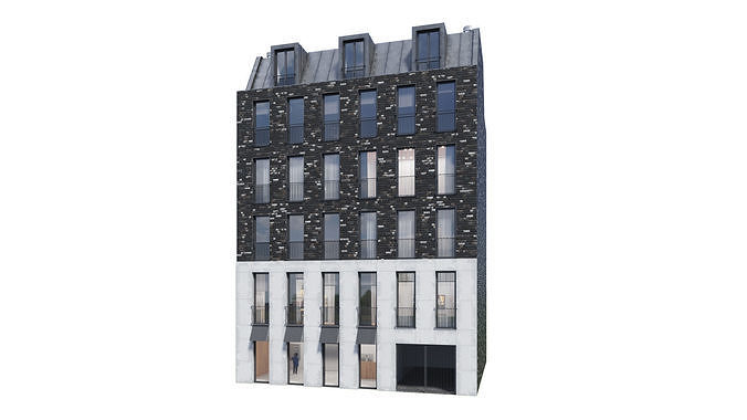 Residential building 2 3D model | CGTrader