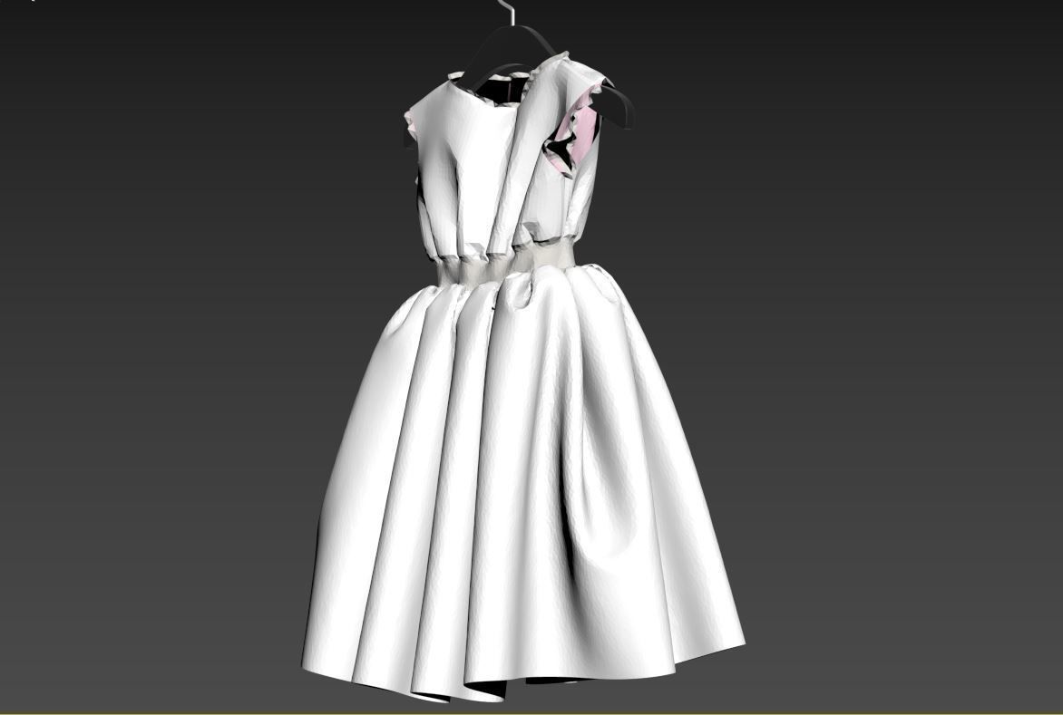 Girl dress free 3D model | CGTrader