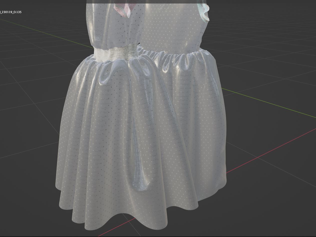 Girl dress free 3D model | CGTrader