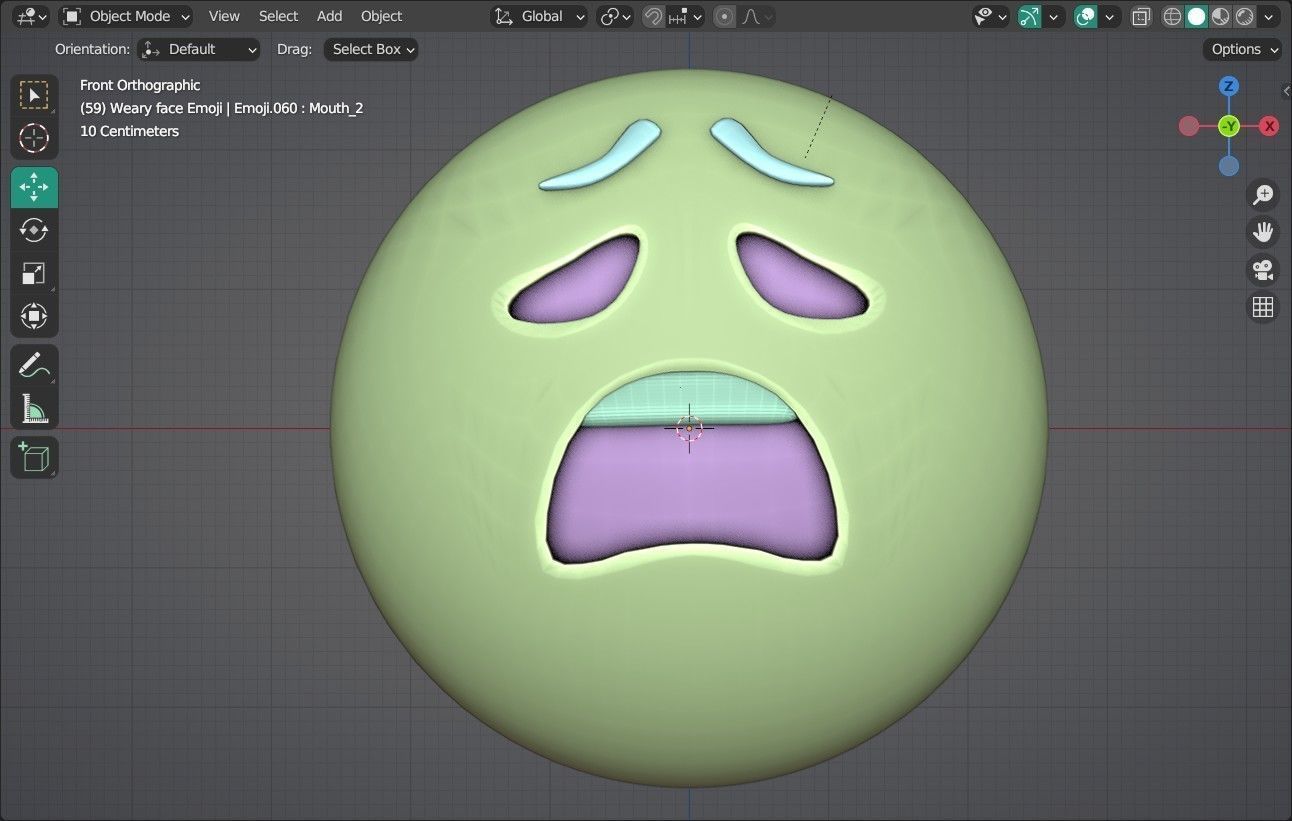 3D model Weary face Animated Emoji VR / AR / low-poly | CGTrader