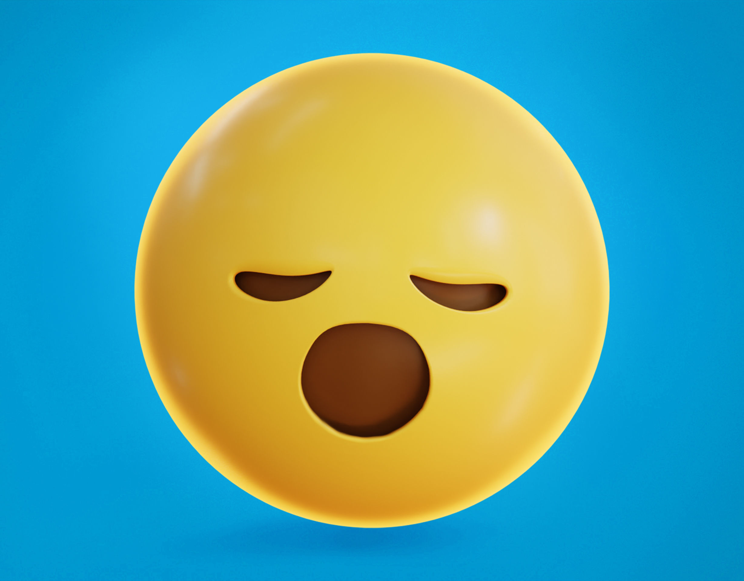 3D model Sleeping face Animated Emoji VR / AR / low-poly | CGTrader