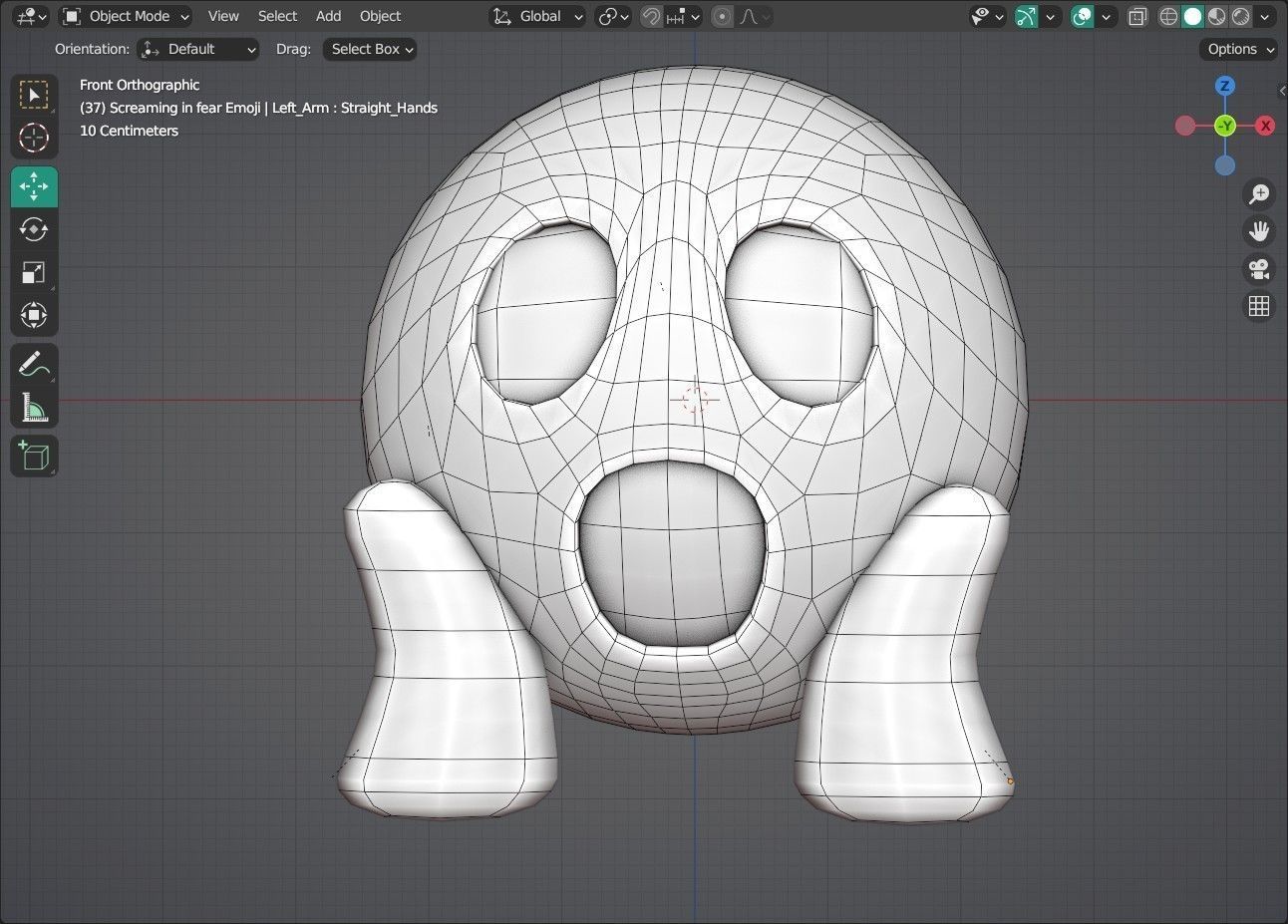 3D model Screaming in fear Animated Emoji VR / AR / low-poly | CGTrader