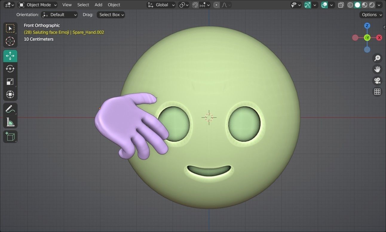 3D model Saluting face Animated Emoji VR / AR / low-poly | CGTrader