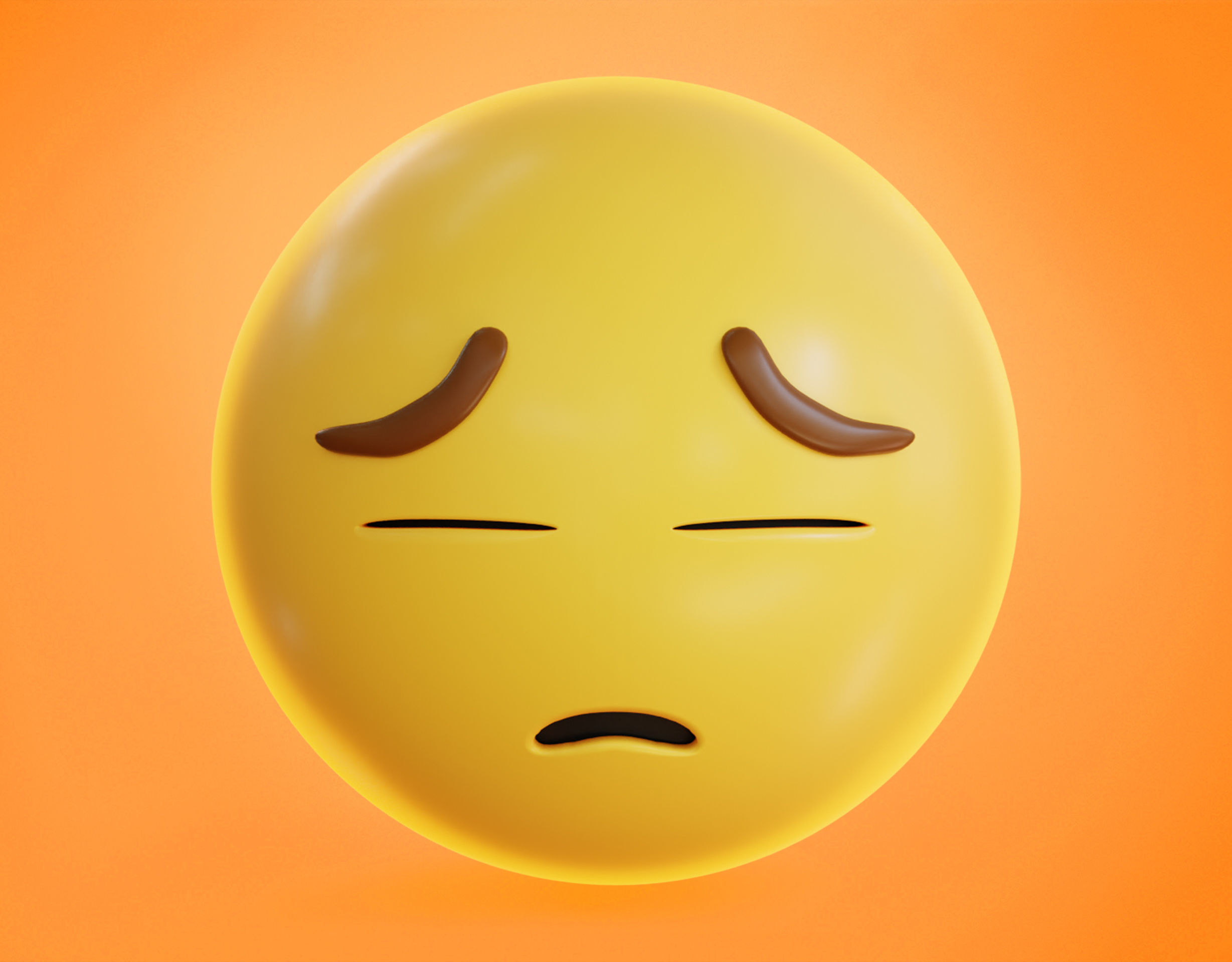 3D model Pleading Face Animated Emoji VR / AR / low-poly | CGTrader