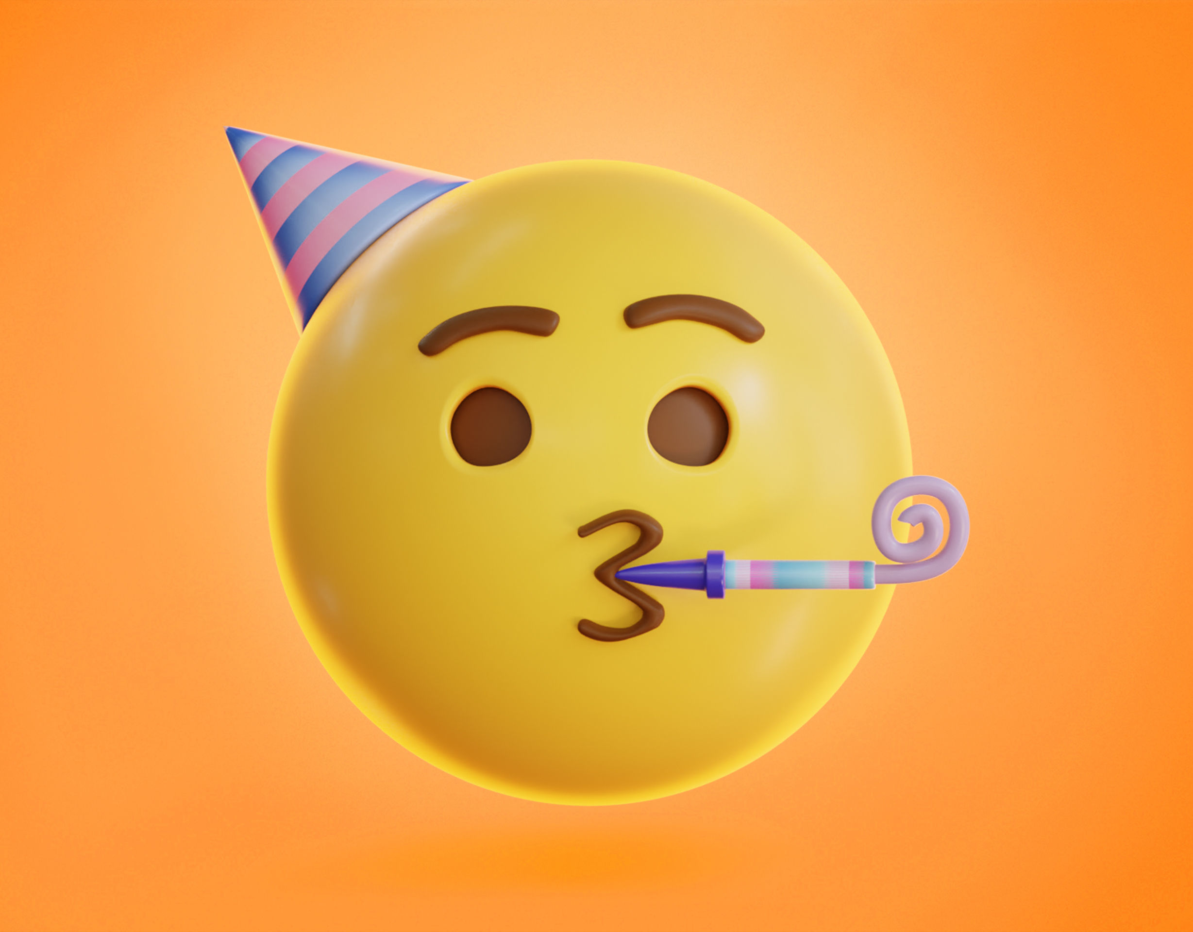 3D model Party Face Animated Emoji VR / AR / low-poly | CGTrader