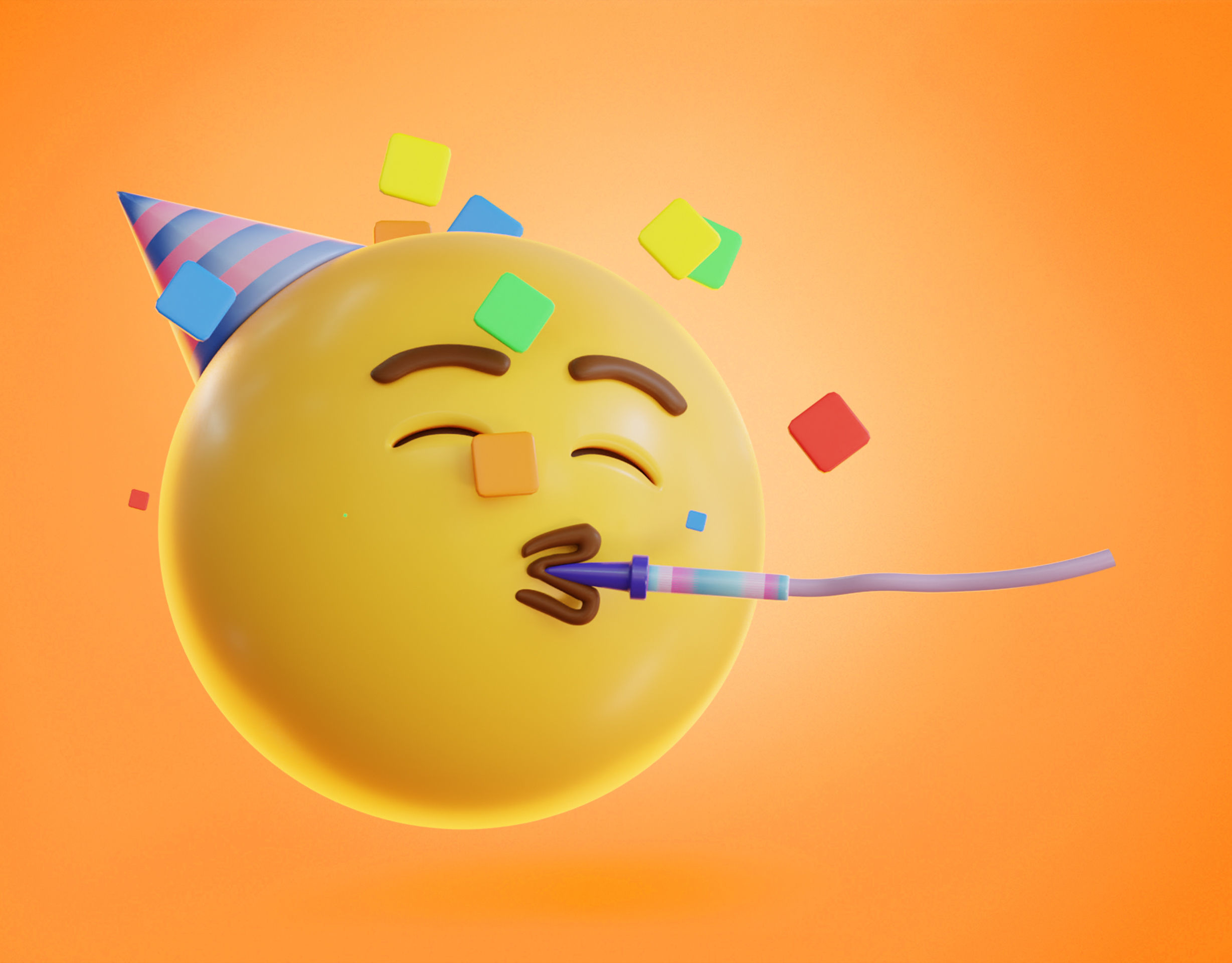 3D model Party Face Animated Emoji VR / AR / low-poly | CGTrader