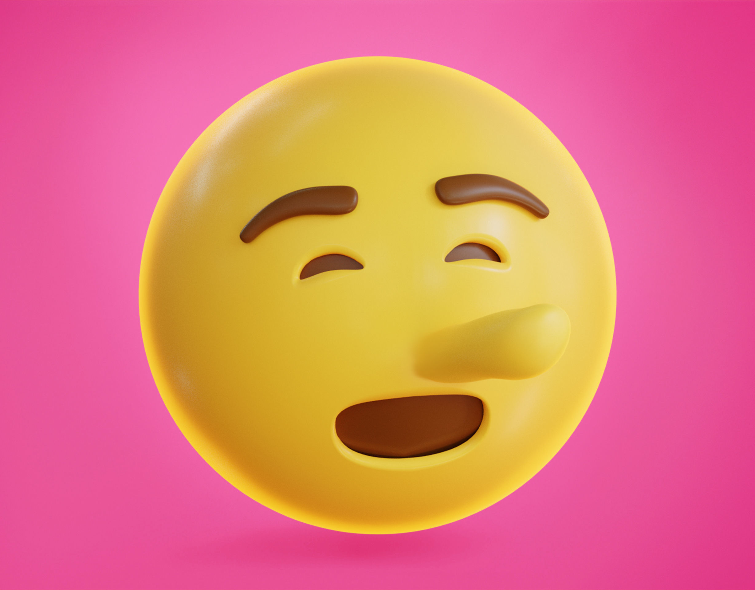 3D model Lying face Animated Emoji VR / AR / low-poly | CGTrader