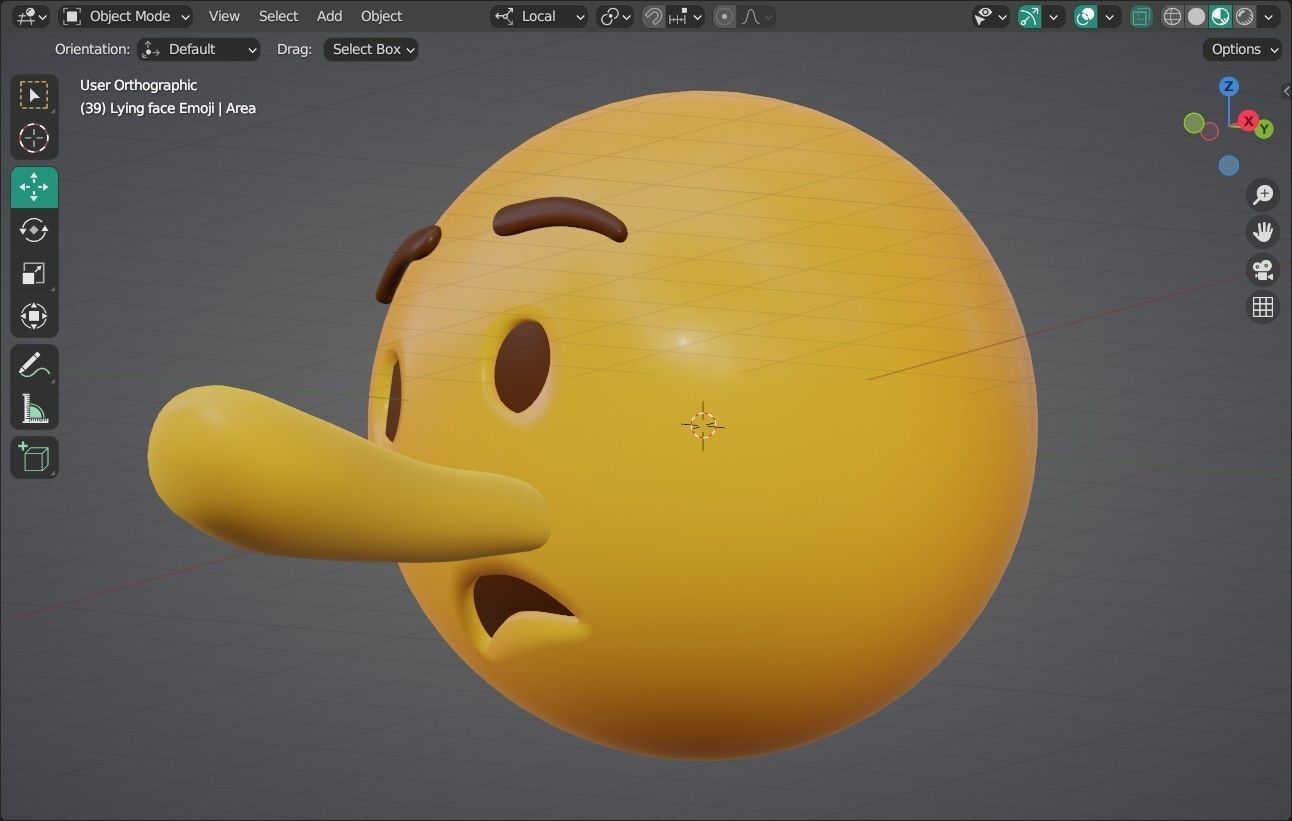3D model Lying face Animated Emoji VR / AR / low-poly | CGTrader