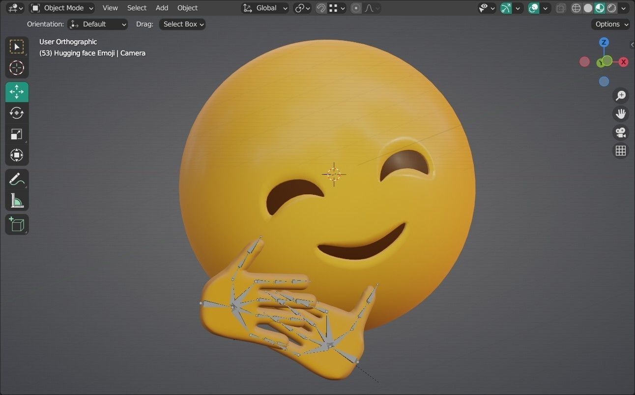 3D model Hugging face Animated Emoji VR / AR / low-poly | CGTrader