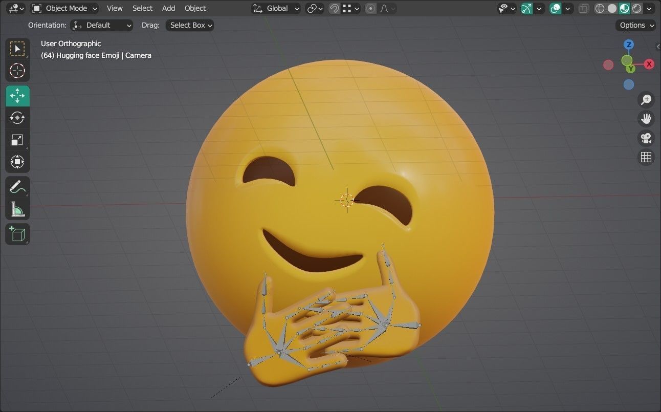 3D model Hugging face Animated Emoji VR / AR / low-poly | CGTrader